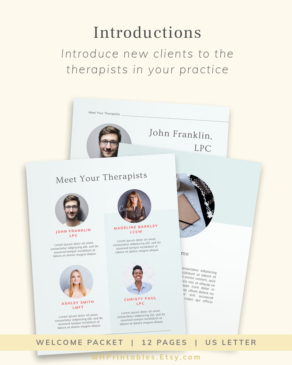 Therapist Coaching Welcome Packet | Private Practice Business Service ...