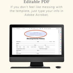 Developmental History Intake Form for Children Clients | Therapist ...