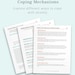 Anxiety Mental Health Journal Printable Therapy Worksheet CBT Cognitive ...