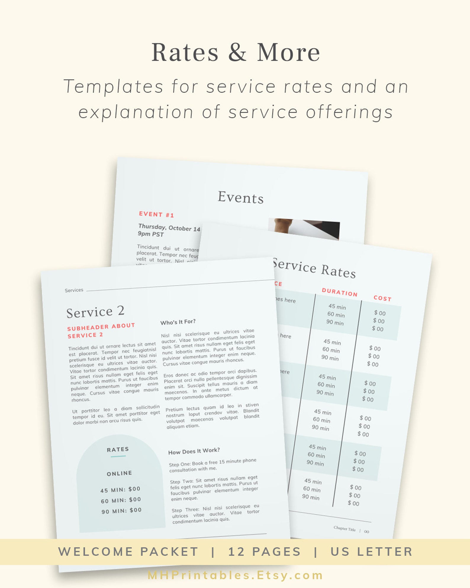 Therapist Coaching Welcome Packet | Private Practice Business Service ...