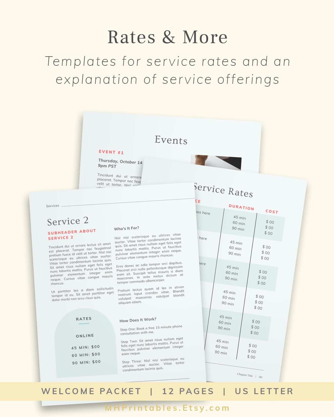 Therapist Coaching Welcome Packet | Private Practice Business Service ...