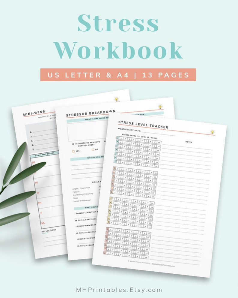 Stress Pandemic Management Journal | Stress Tracker | Self Help Diary ...