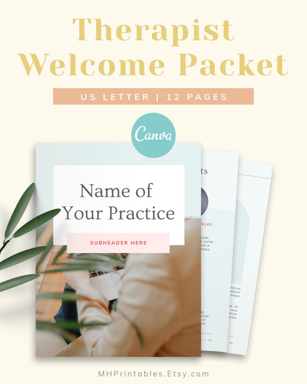 Therapist Coaching Welcome Packet | Private Practice Business Service ...
