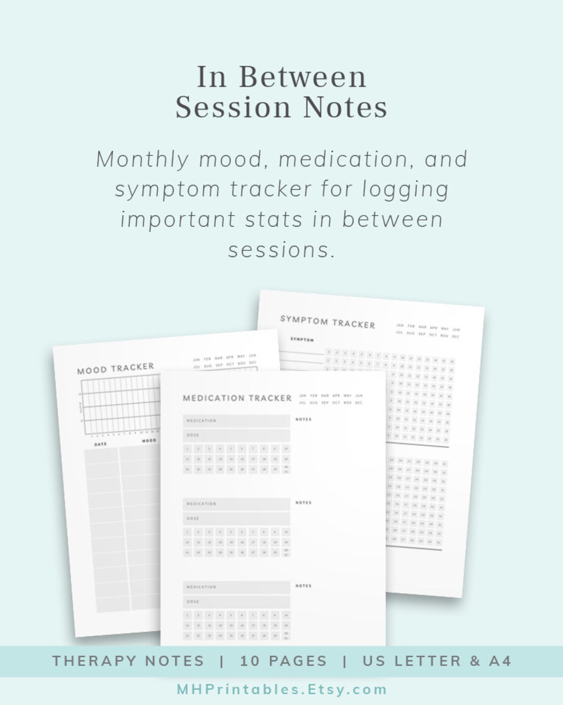 Therapy Journal Printable Notes for Counseling Mental | Etsy