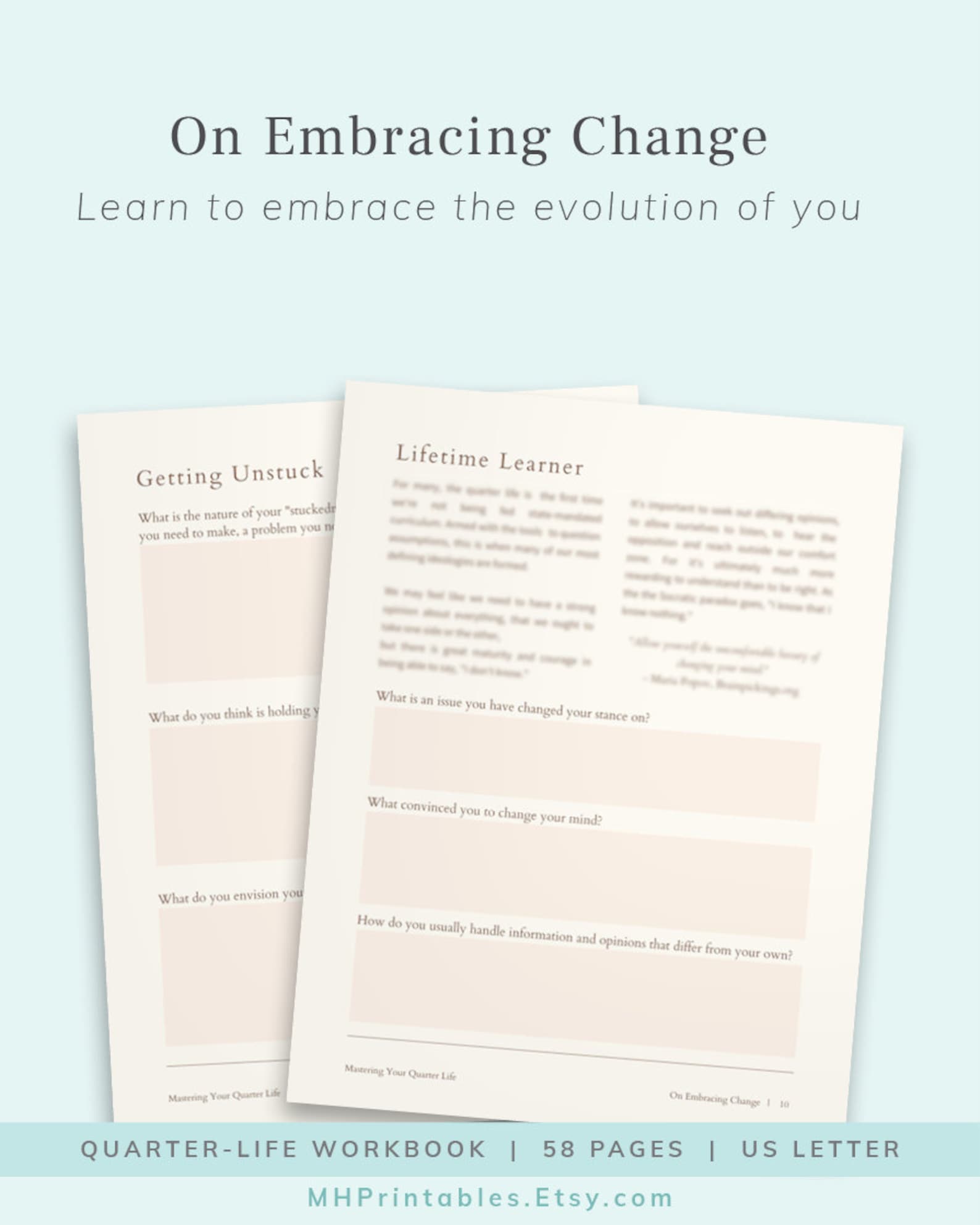 Life Purpose and Goal Workbook Self-discovery Dream - Etsy