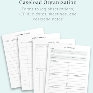 IEP Binder for Special Education Teacher | School Psychologist Planner ...