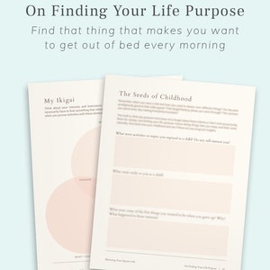 Life Purpose and Goal Workbook | Self-discovery, Dream, Clarity Journal ...