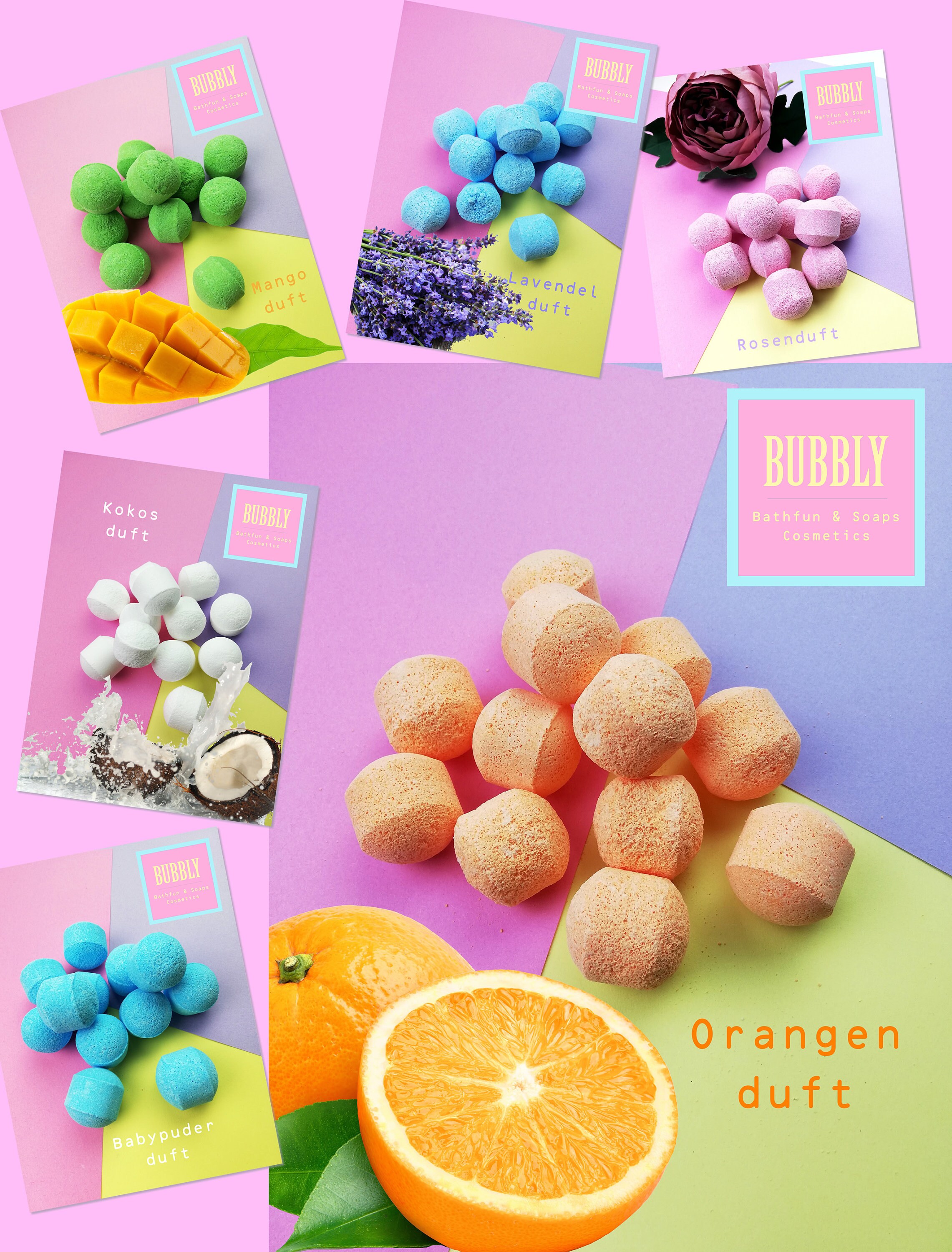 BUBBLY Relax Pills VEGAN - kleine Badebomben Fizzers - Schwimmen an der ...