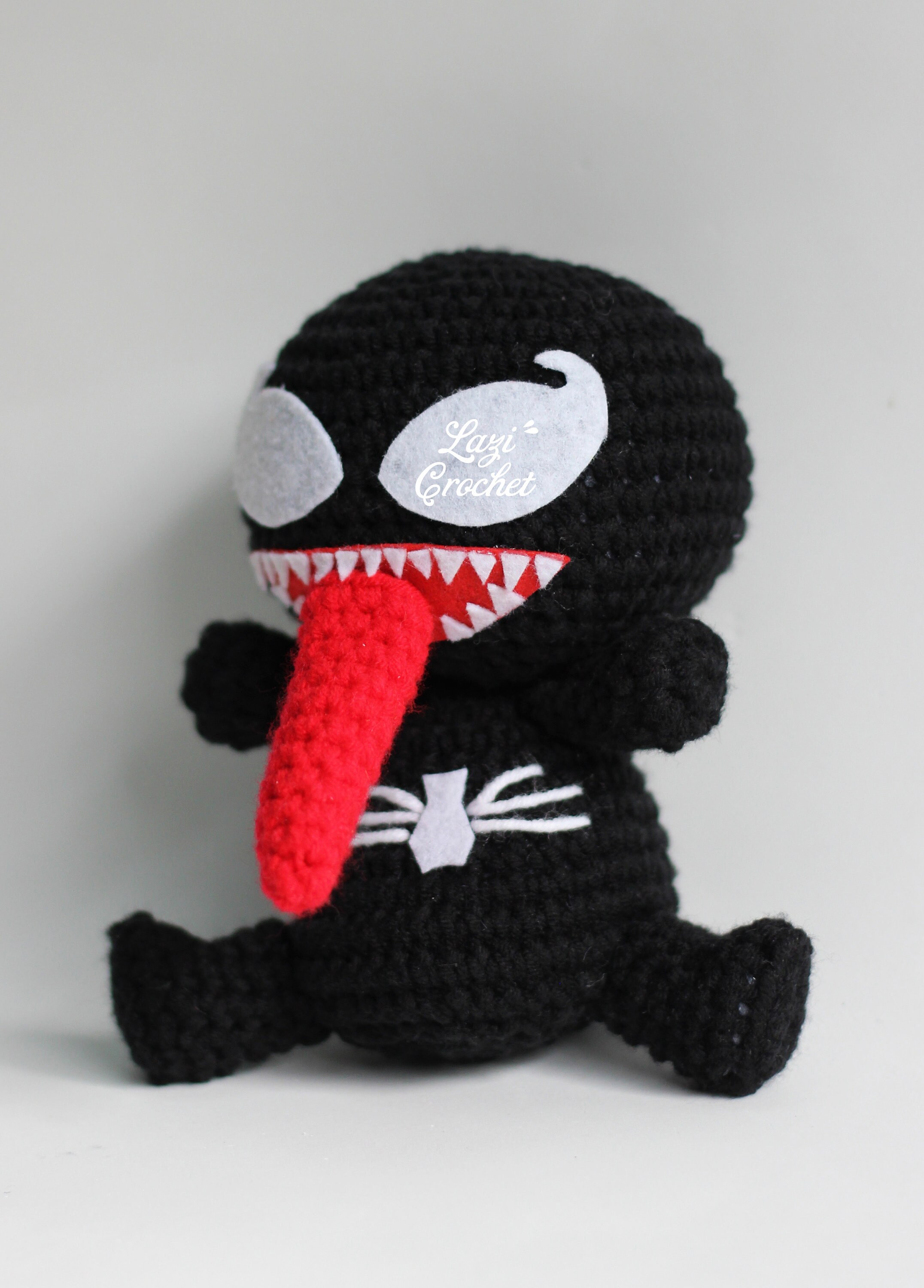Venom Spider Chibi Amigurumi Crochet Pattern Tutorial Kawaii | Etsy