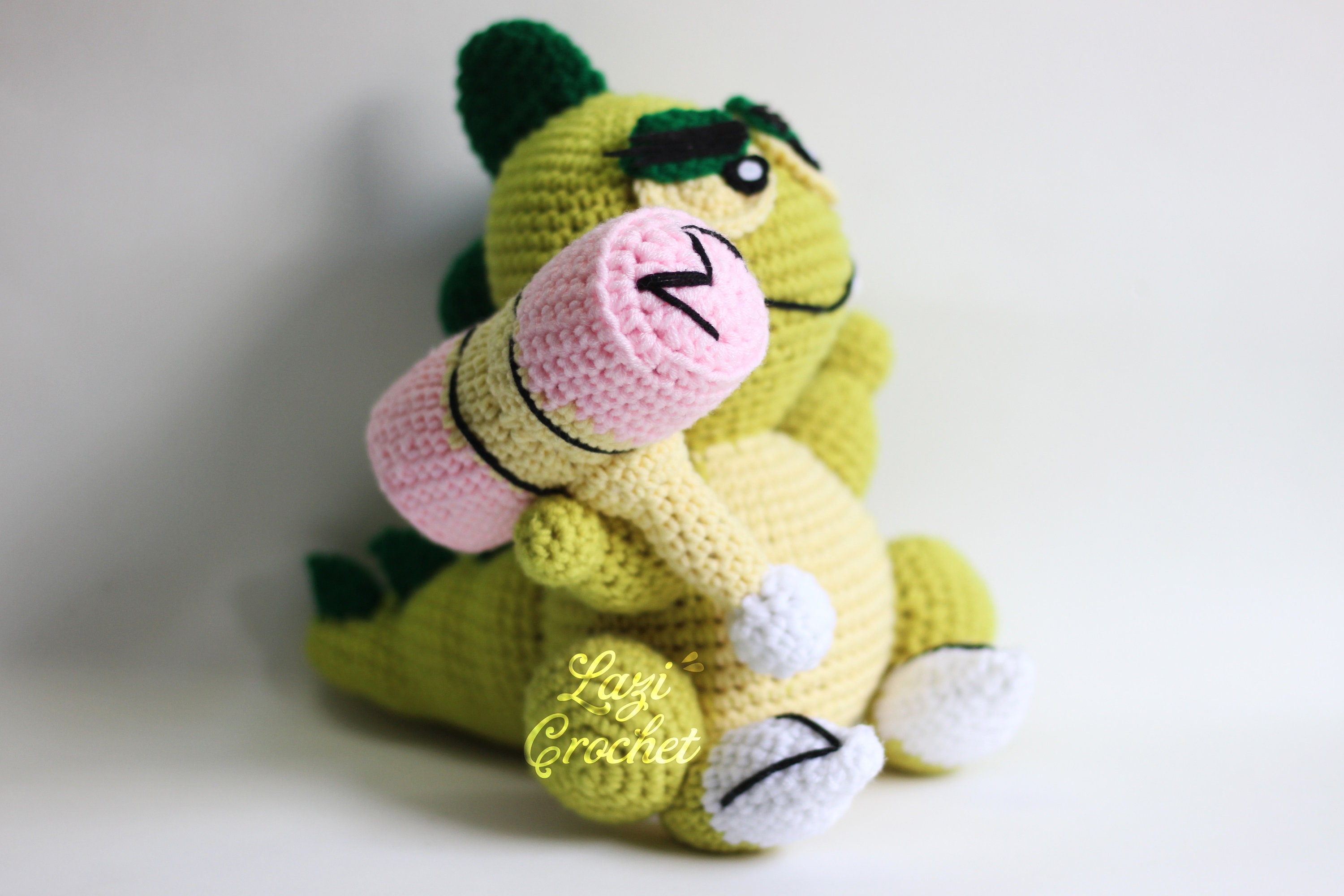 Muka Muka Paradise Dinosaur Amigurumi Crochet Knit Pattern Kawaii Toy ...