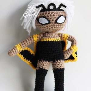 Storm X Men Amigurumi Crochet Pattern in Chibi Style Tutorial Kawaii ...