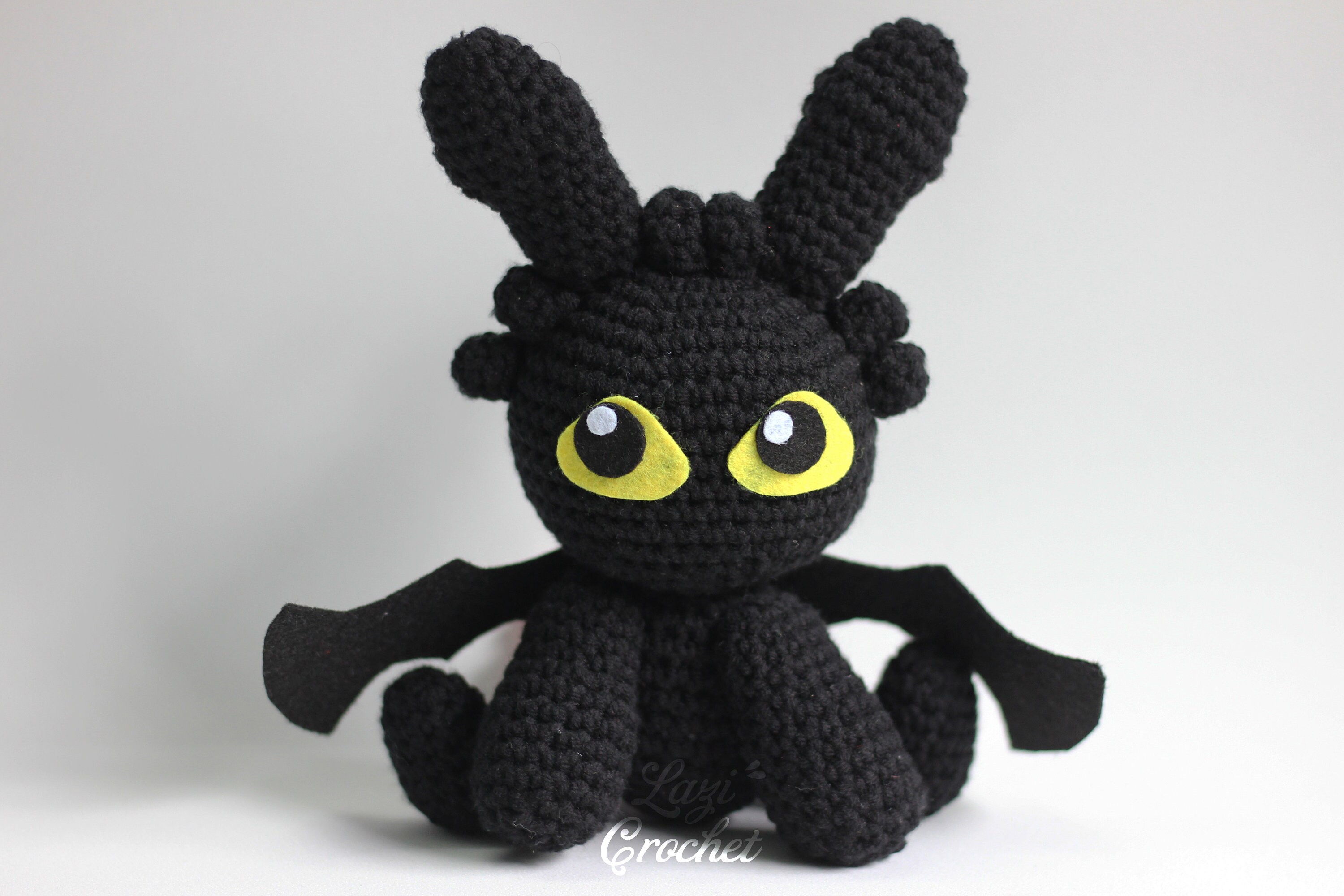 Night Fury Light Fury Toothless Amigurumi Crochet Pattern | Etsy