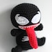 Venom Spider Chibi Amigurumi Crochet Pattern Tutorial Kawaii Toy Plush ...