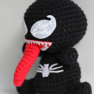 Venom Spider Chibi Amigurumi Crochet Pattern Tutorial Kawaii Toy Plush ...