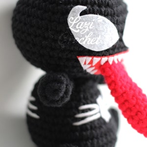 Venom Spider Chibi Amigurumi Crochet Pattern Tutorial Kawaii Toy Plush ...