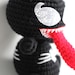Venom Spider Chibi Amigurumi Crochet Pattern Tutorial Kawaii Toy Plush ...