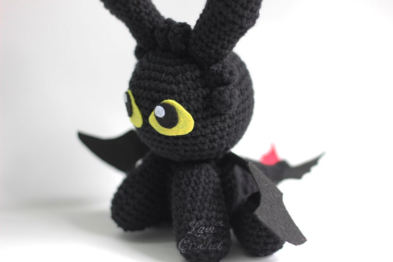 Night Fury Light Fury Toothless Amigurumi Crochet Pattern | Etsy