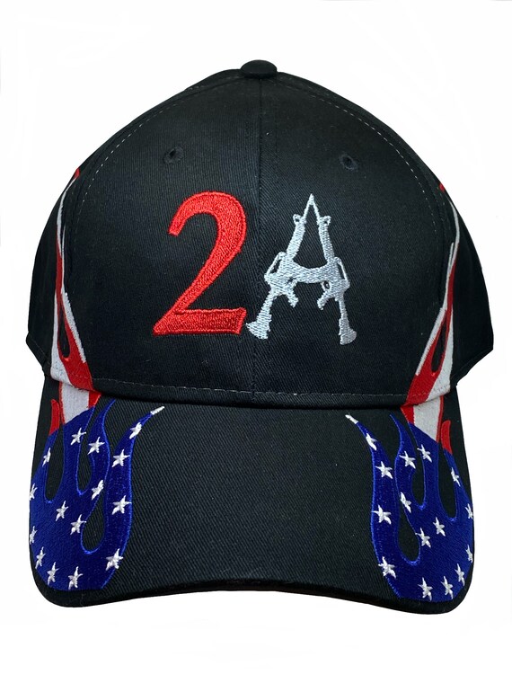 2A embroidered hat 6 Panel Low Profile Baseball Cap | Etsy