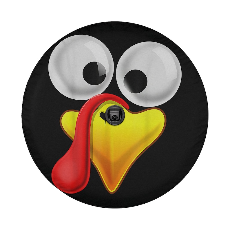 Thanksgiving Turkey Face Spare Tire Cover: Universal Fit for Jeep, RV ...