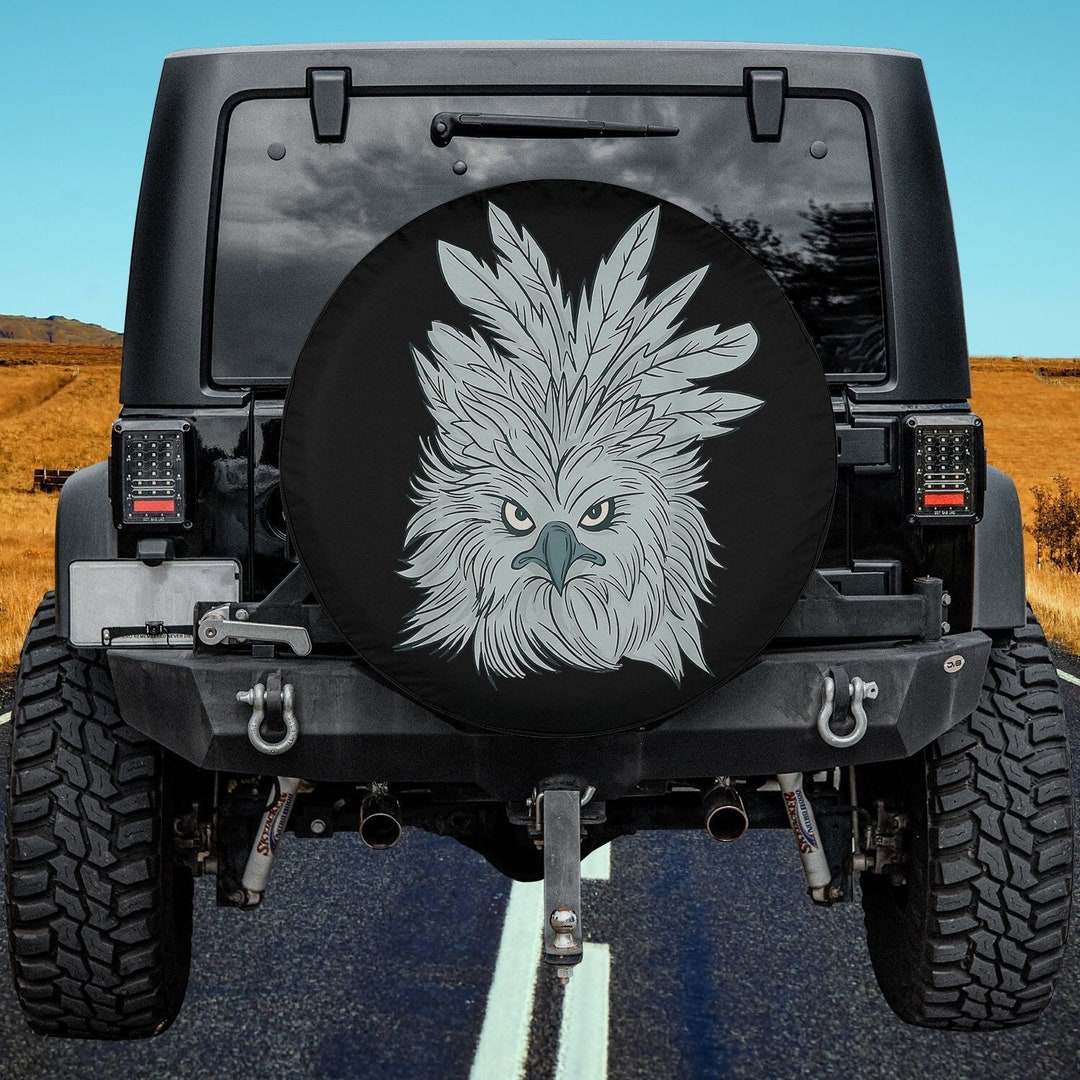 Harpy Eagle Bird Spare Tire Cover: Universal Fit, 27-34 Inch - Etsy