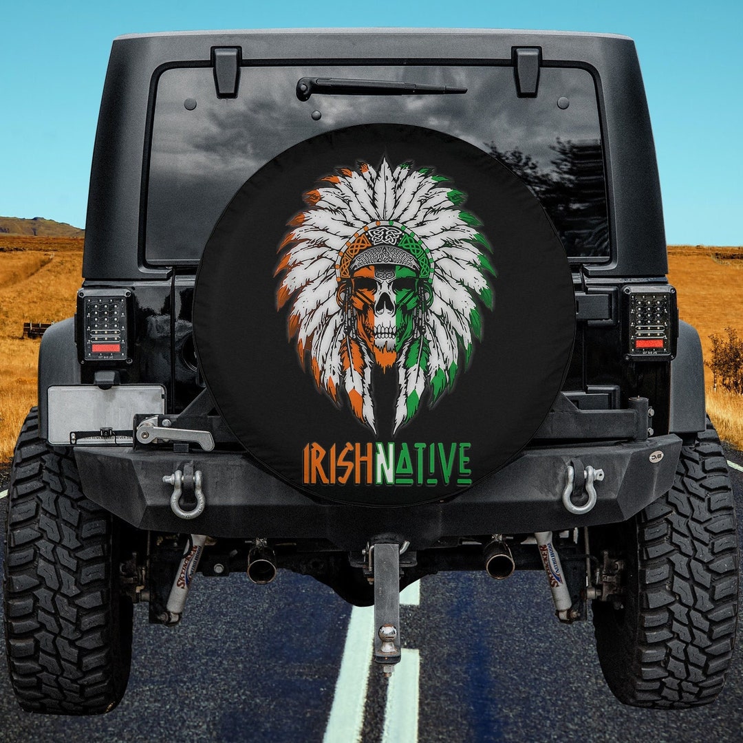 Irish Native American Spare Tire Cover Thickening Leather Universal Fit ...