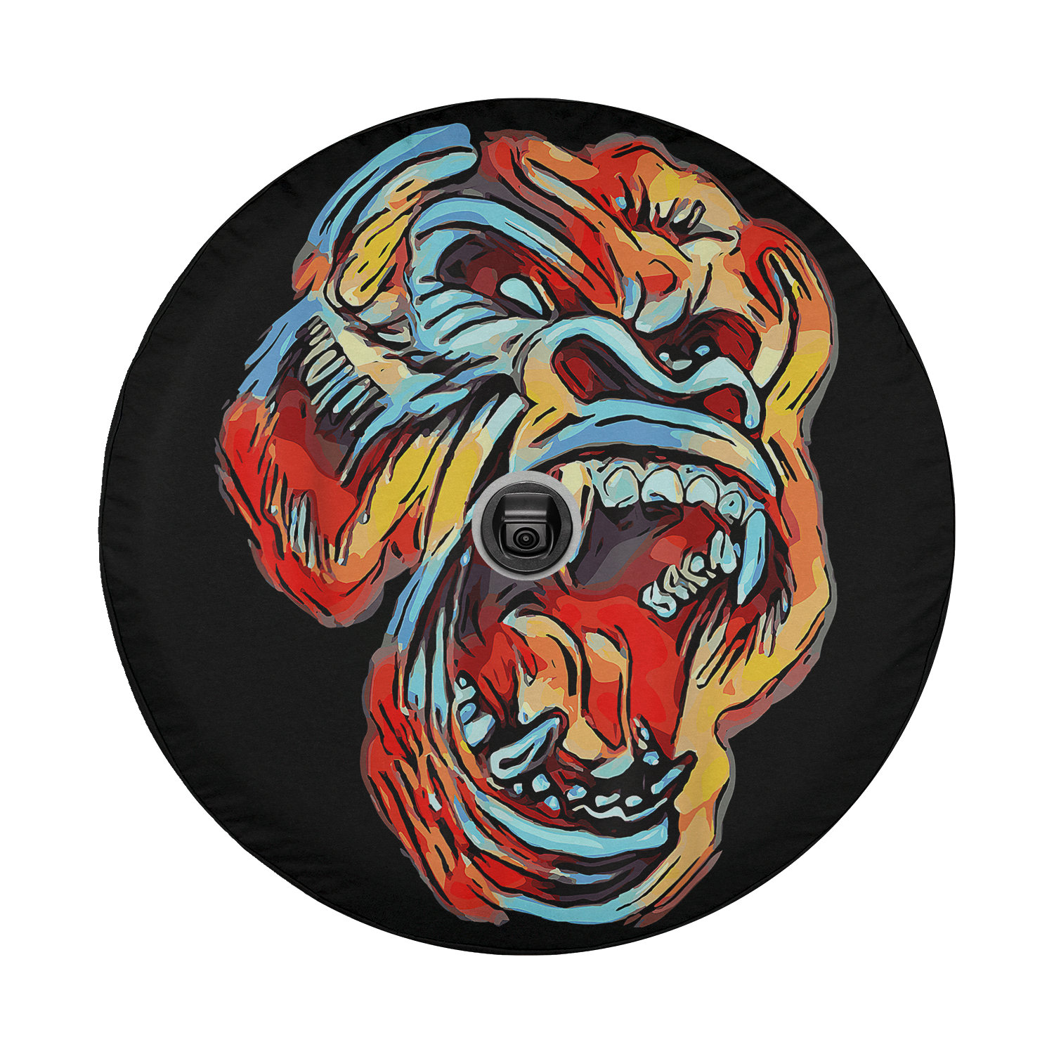 Fierce Angry Great Ape - Mad Gorilla Graphic Spare Tire Cover sold by ...