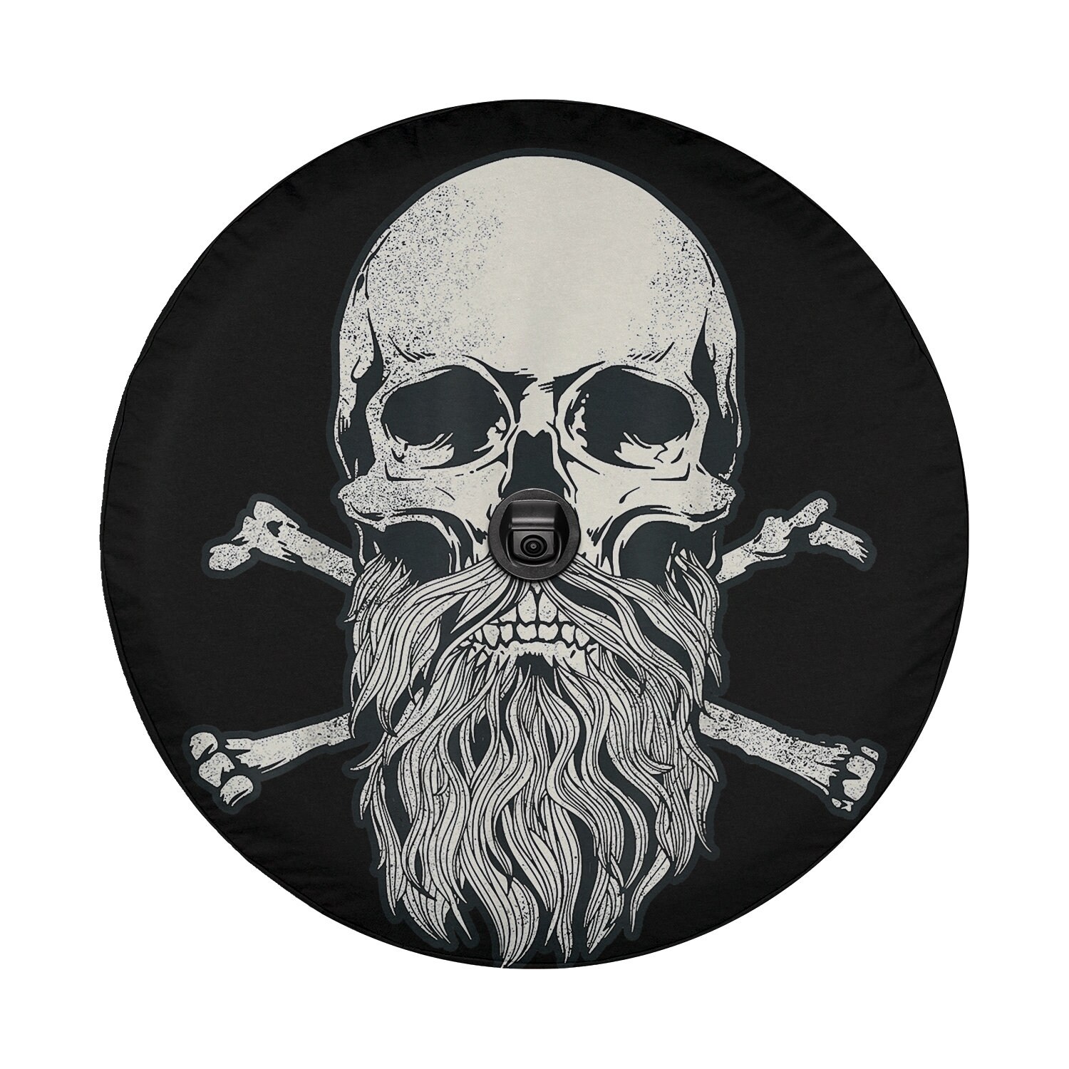 Bearded Skull and Crossbones Pirate Beard Mens Spare Tire Cover sold by ...