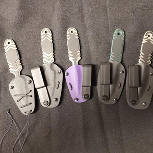 Handmade NPE "letter Opener" Gen. 2.0 Ghost G10, Purple/pink, Green and ...