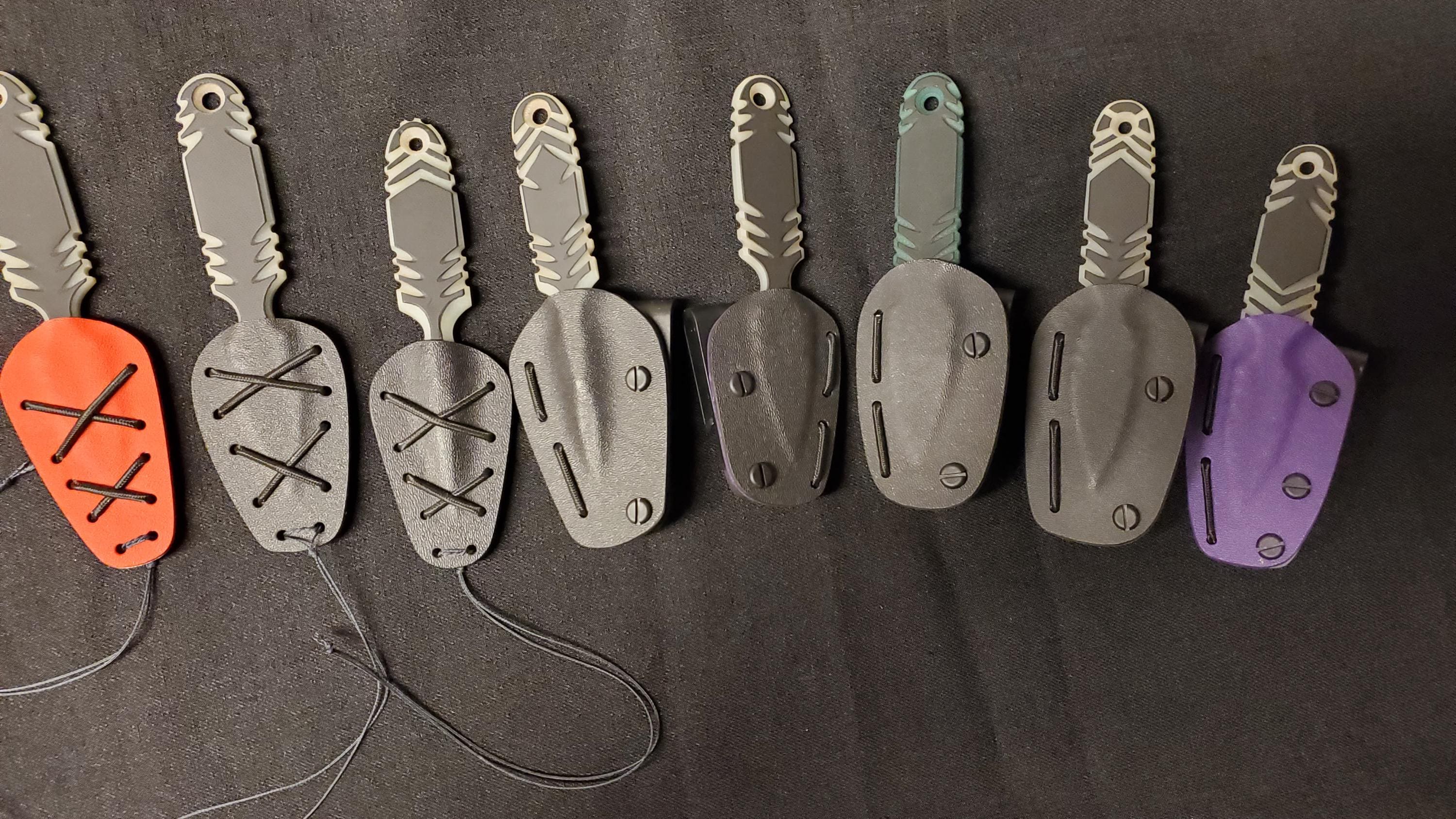 Handmade NPE "letter Opener" Gen. 2.0 Ghost G10, Purple/pink, Green and ...