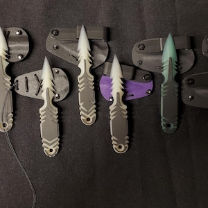 Handmade NPE "letter Opener" Gen. 2.0 Ghost G10, Purple/pink, Green and ...