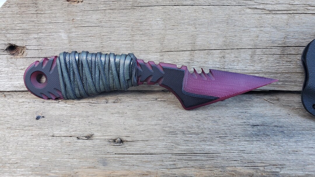 Handmade NPE "murder Hornet" Gen.2.0 Red Dye G10 Spike,serrations With ...