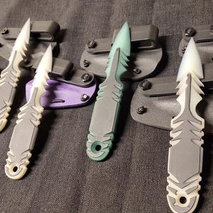 Handmade NPE "letter Opener" Gen. 2.0 Ghost G10, Purple/pink, Green and ...