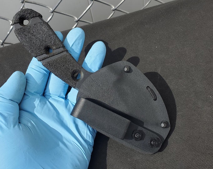 Handmade NPE Ghost Black G10"edc" Racing Stripe Style Rubberized ...