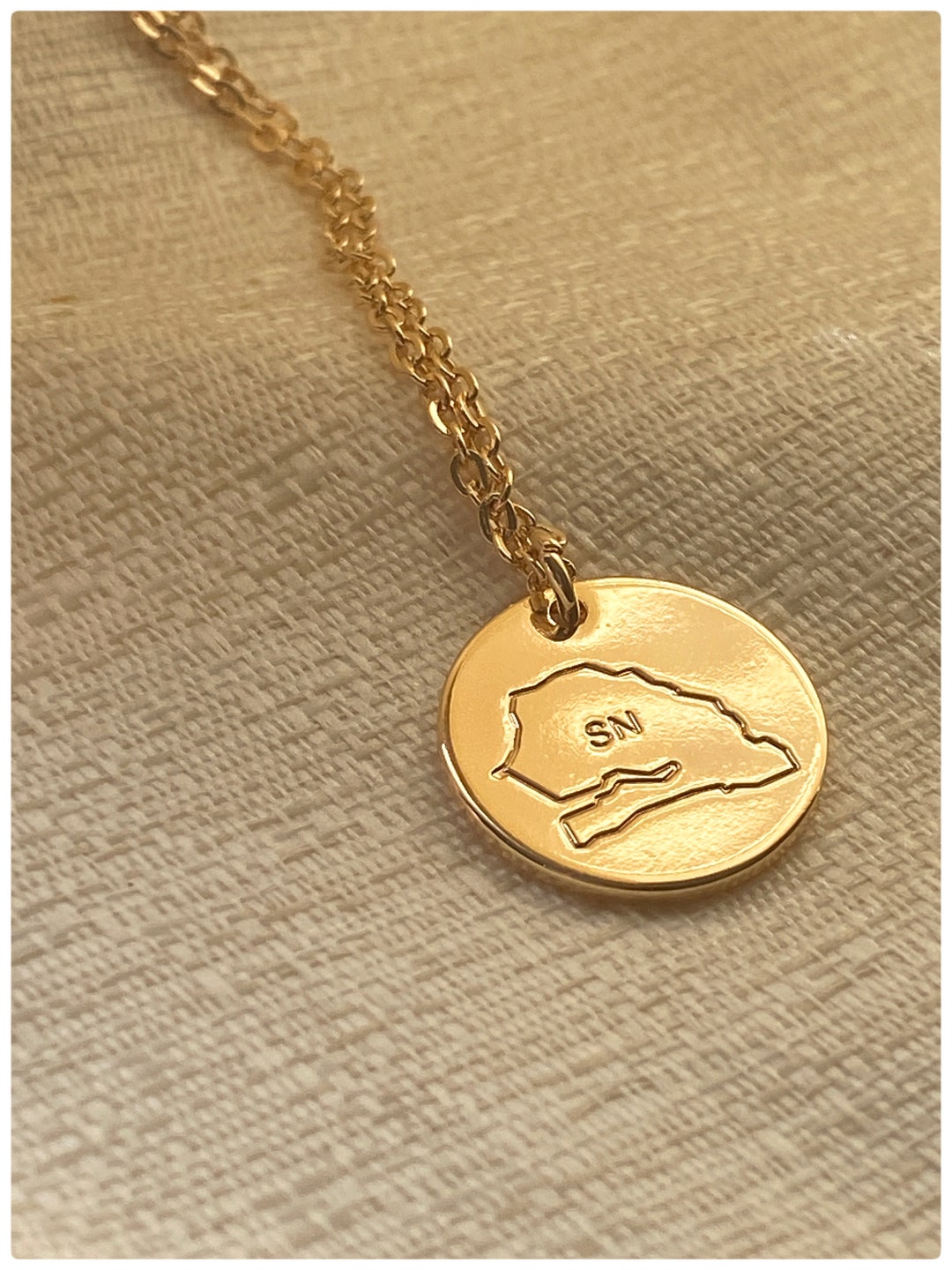 Senegal Necklace-map Necklace-continent Necklace-african Jewelry ...