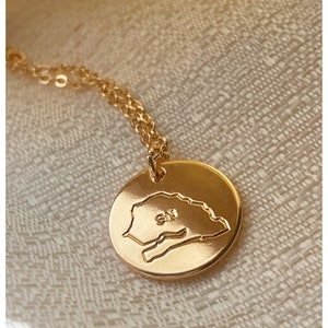 Senegal Necklace-map Necklace-continent Necklace-african Jewelry ...