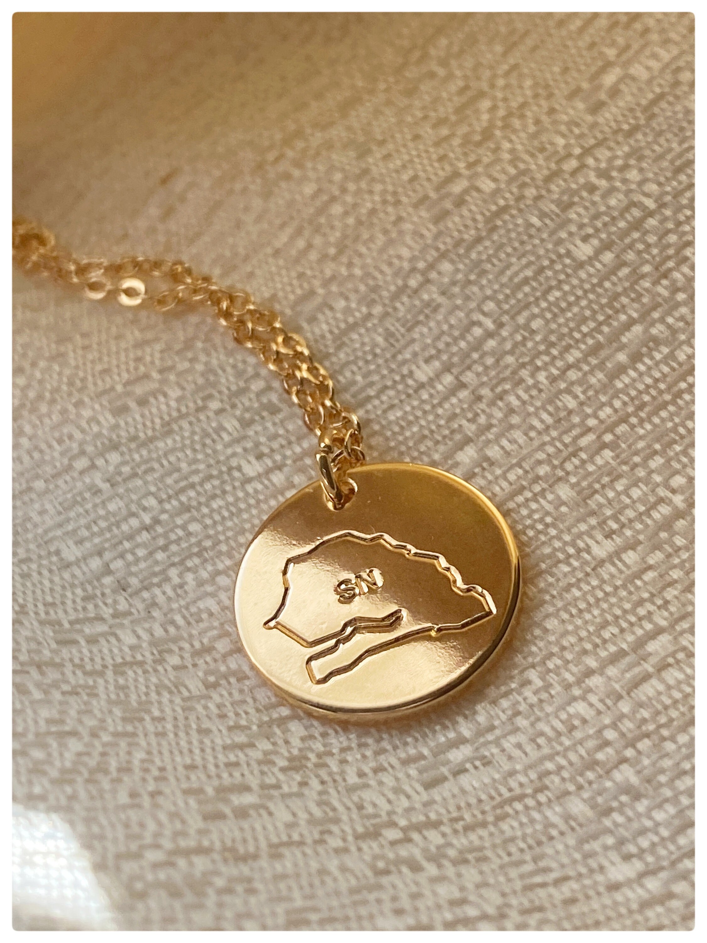 Senegal Necklace-map Necklace-continent Necklace-african Jewelry ...