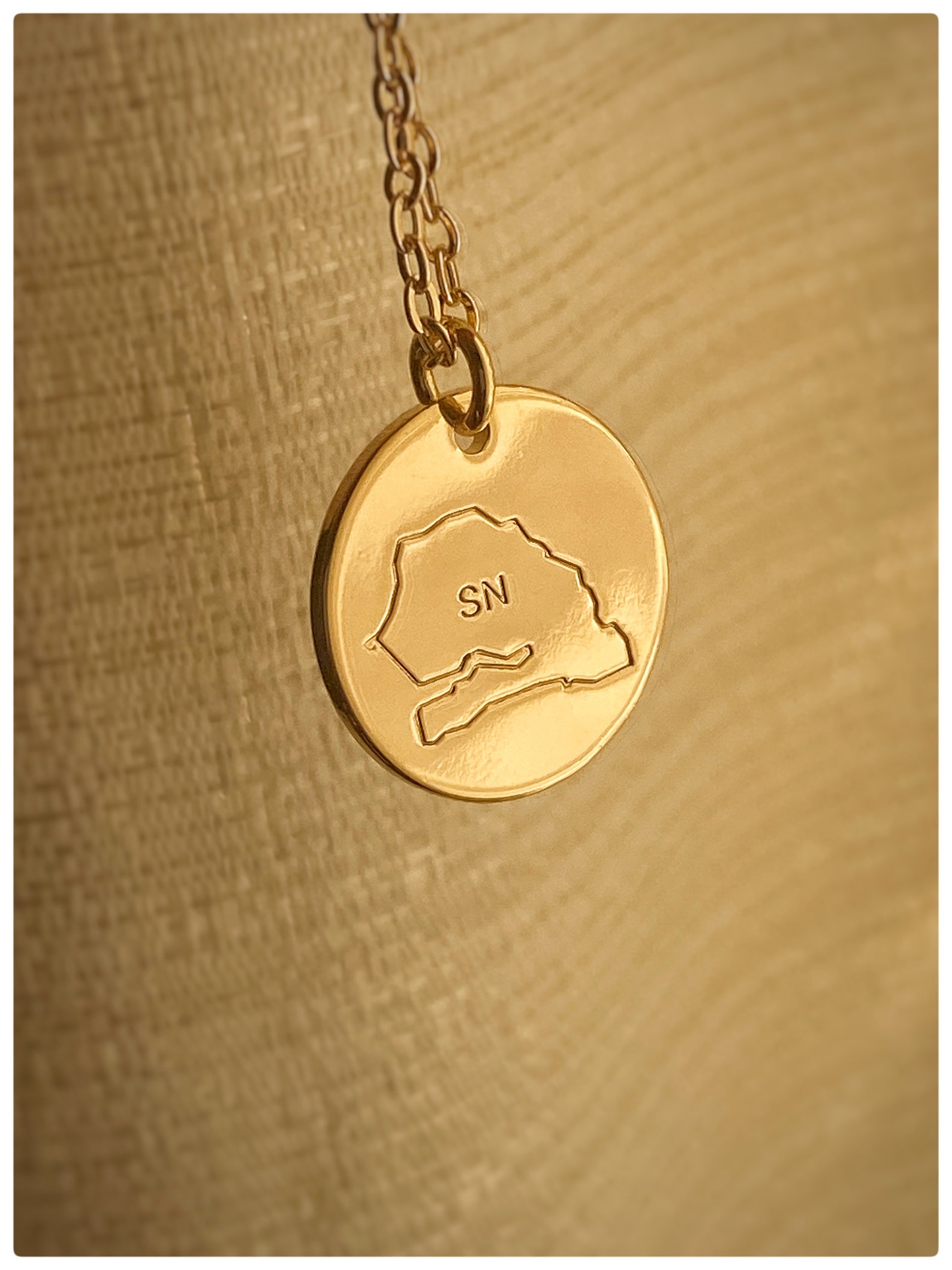 Senegal Necklace-map Necklace-continent Necklace-african Jewelry ...