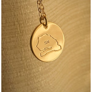 Senegal Necklace-map Necklace-continent Necklace-african Jewelry ...