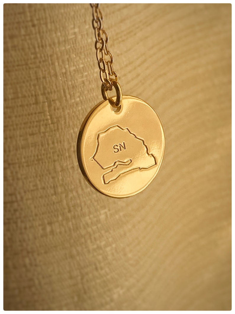 Senegal Necklace-map Necklace-continent Necklace-african Jewelry ...