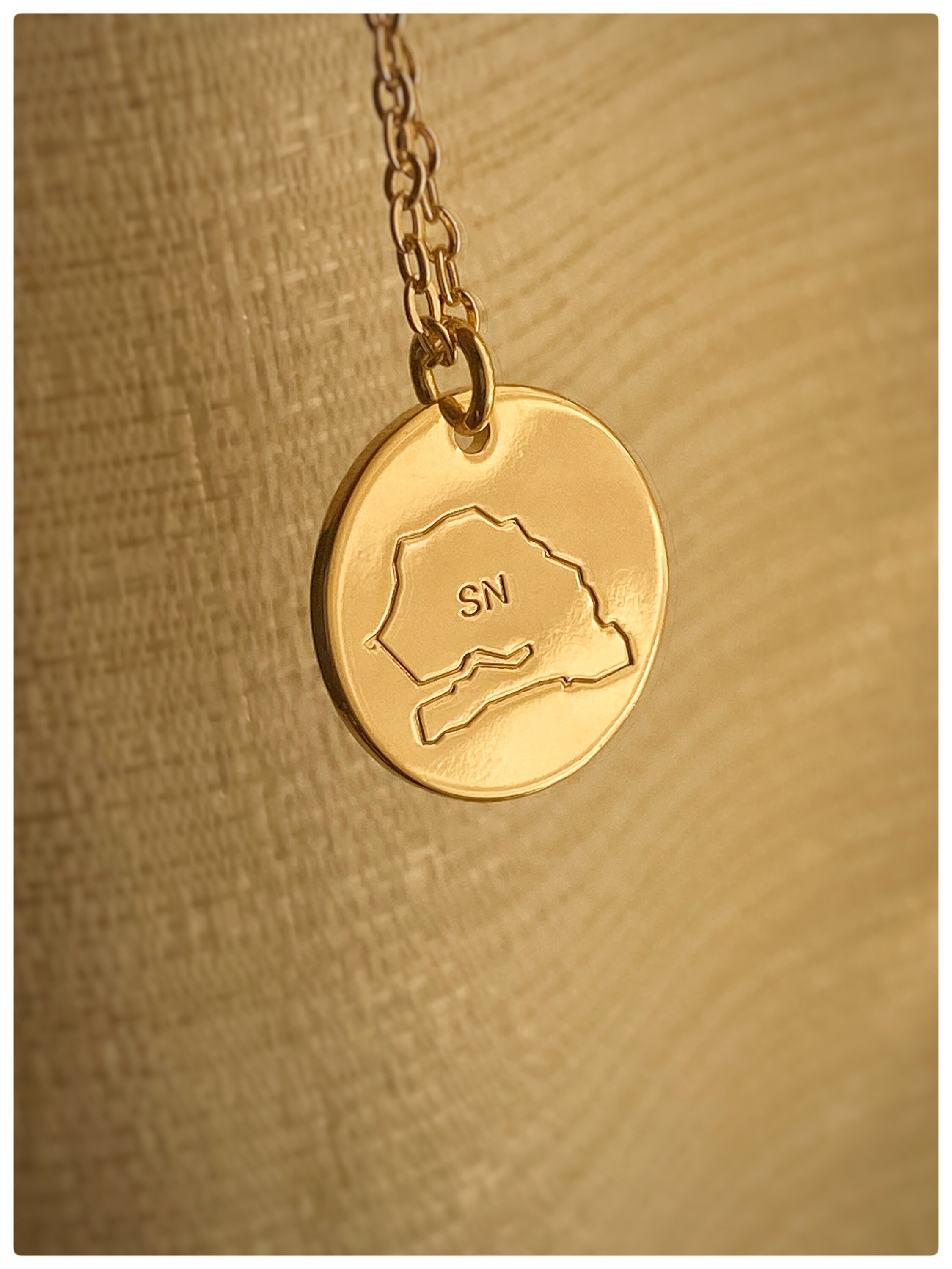 Senegal Necklace-map Necklace-continent Necklace-african Jewelry ...