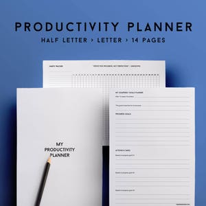 Productivity Organizer Student Planner Business Planner - Etsy Australia