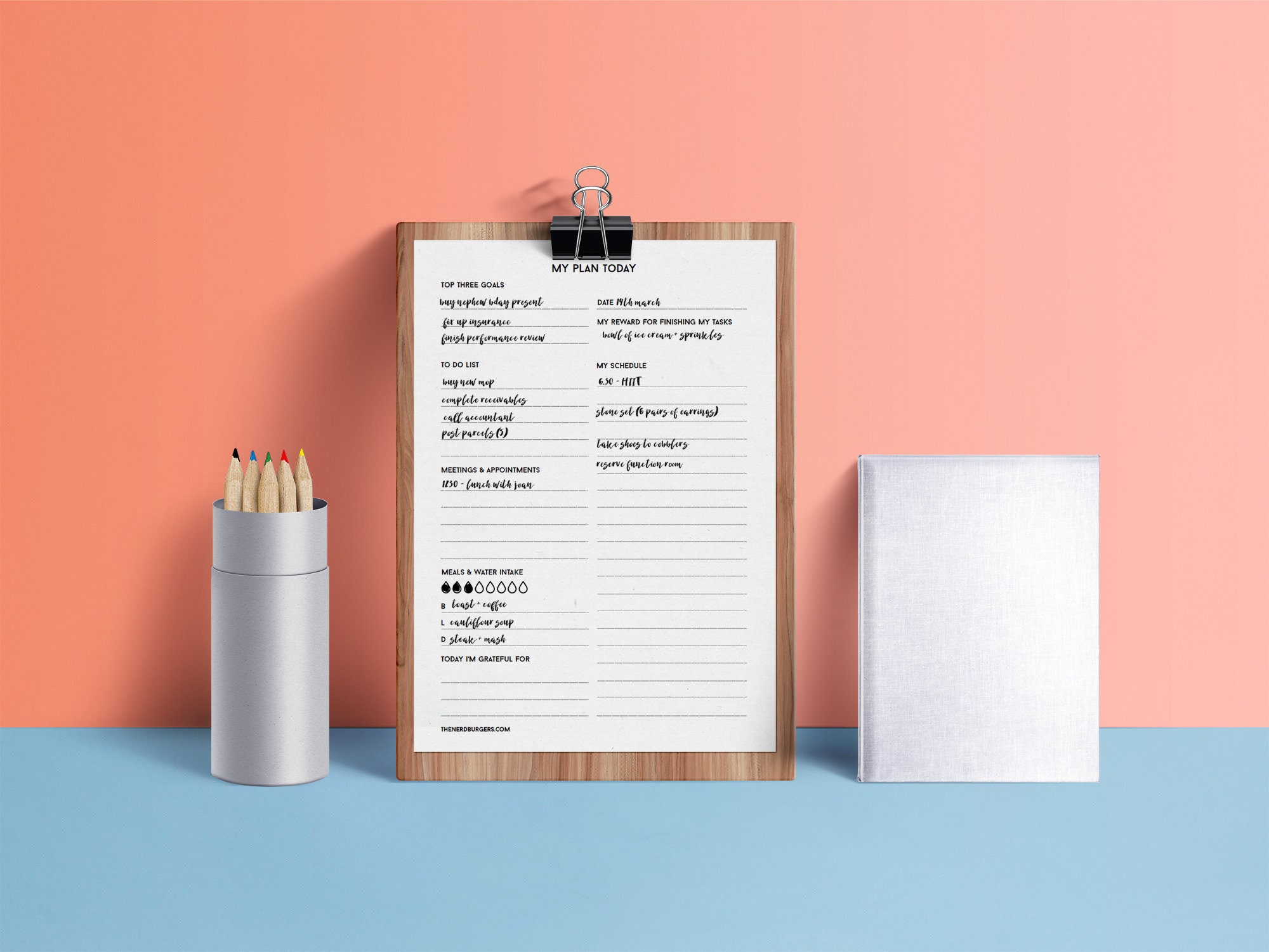 Day Organizer, Day Planner, Printable Organizer, Planner Inserts ...