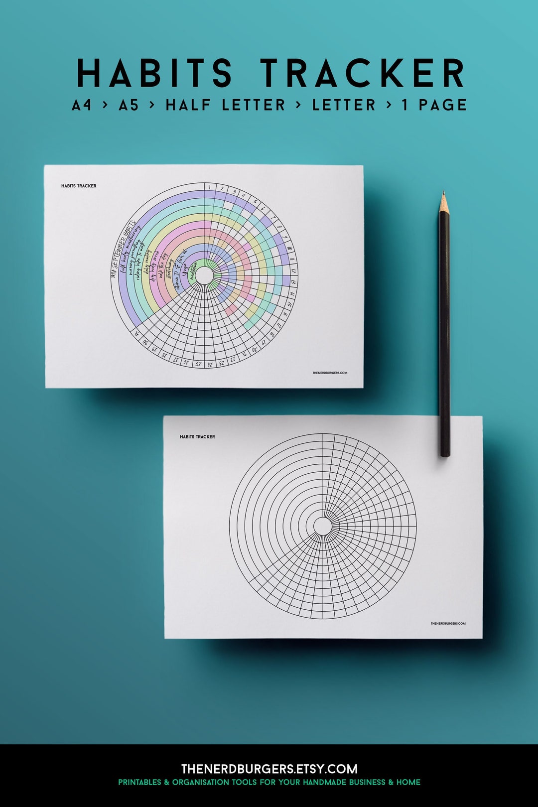 Habit Tracker Printable, Routine Chart, Passion Planner, Daily Bujo ...