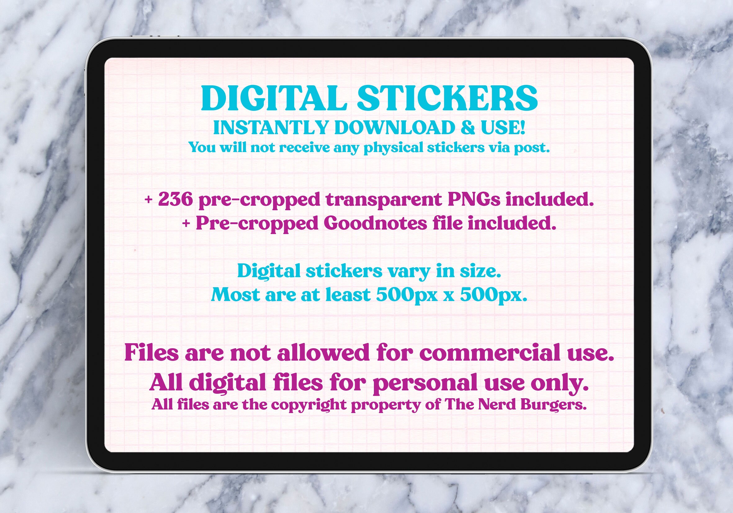 Calendar Digital Stickers, Goodnotes Digital Planner Stickers, Bullet ...