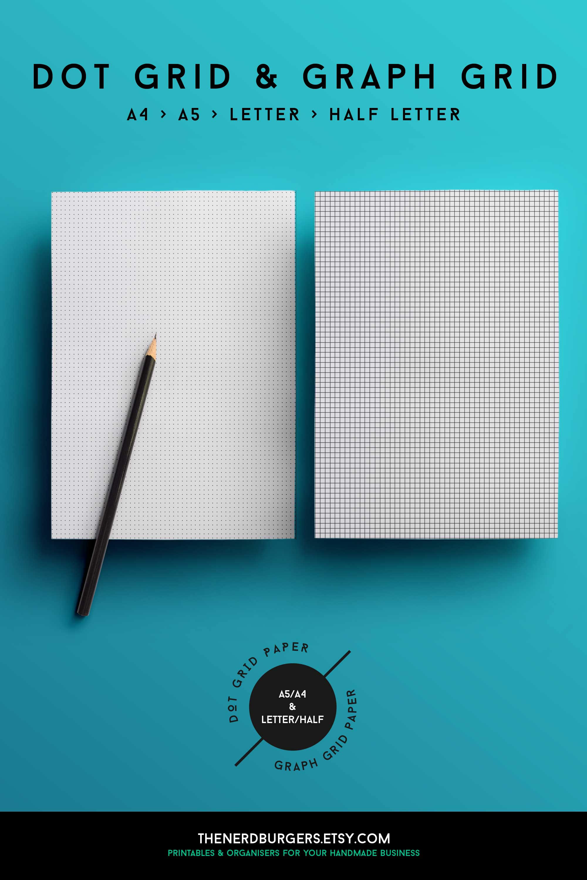 Dot Grid A5, Grid Line Paper, Dot Grid Pages, Line Grid Paper, B6 ...