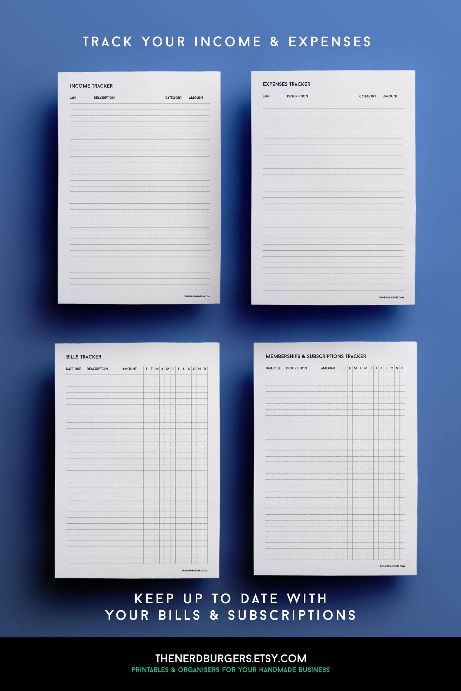 Financial Printables, Finance Printables, Printable Budget, A5 Finance ...