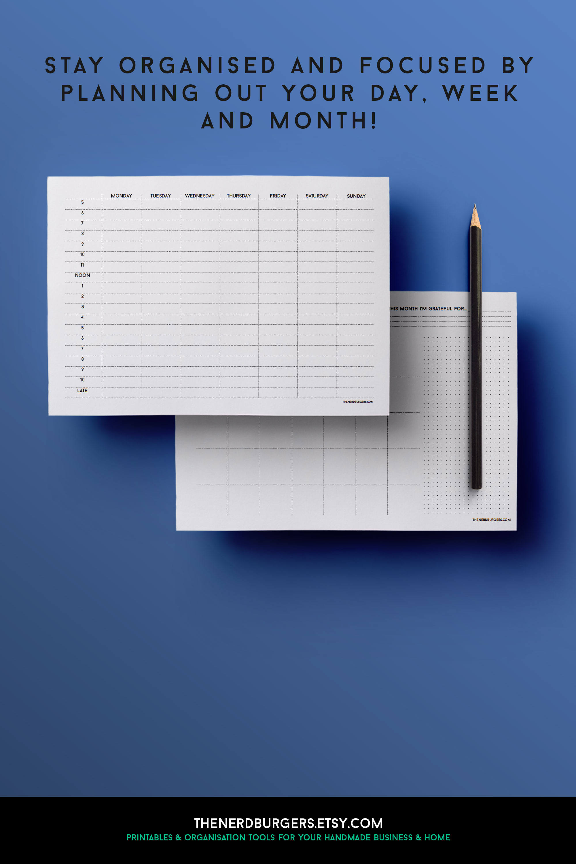 Productivity Organizer, Student Planner, Business Planner, Daily ...