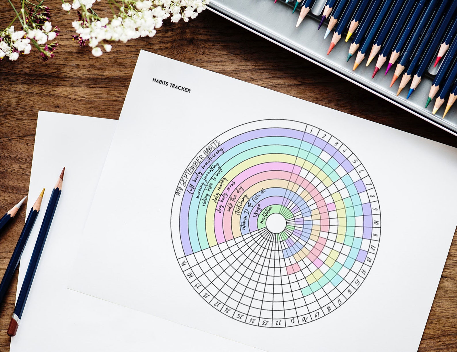 Habit Tracker Printable, Routine Chart, Passion Planner, Daily Bujo ...