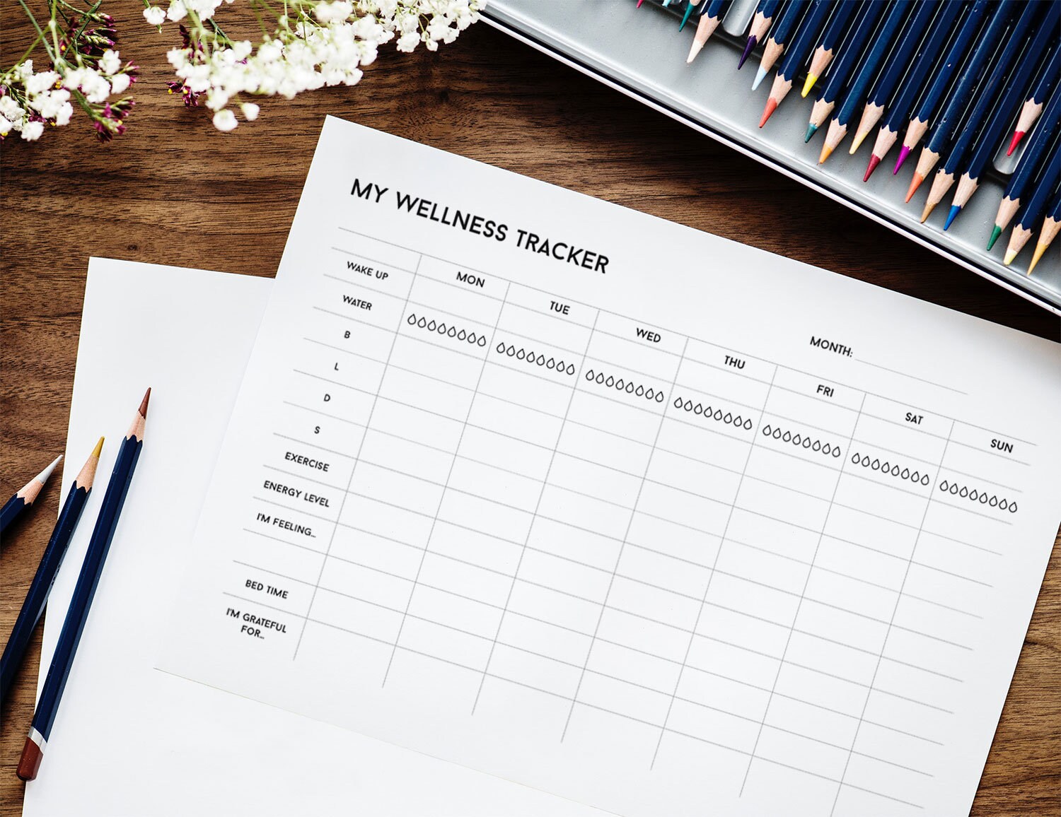 Self Care Tracker Printable, Mental Health Printable Planner, A5 ...