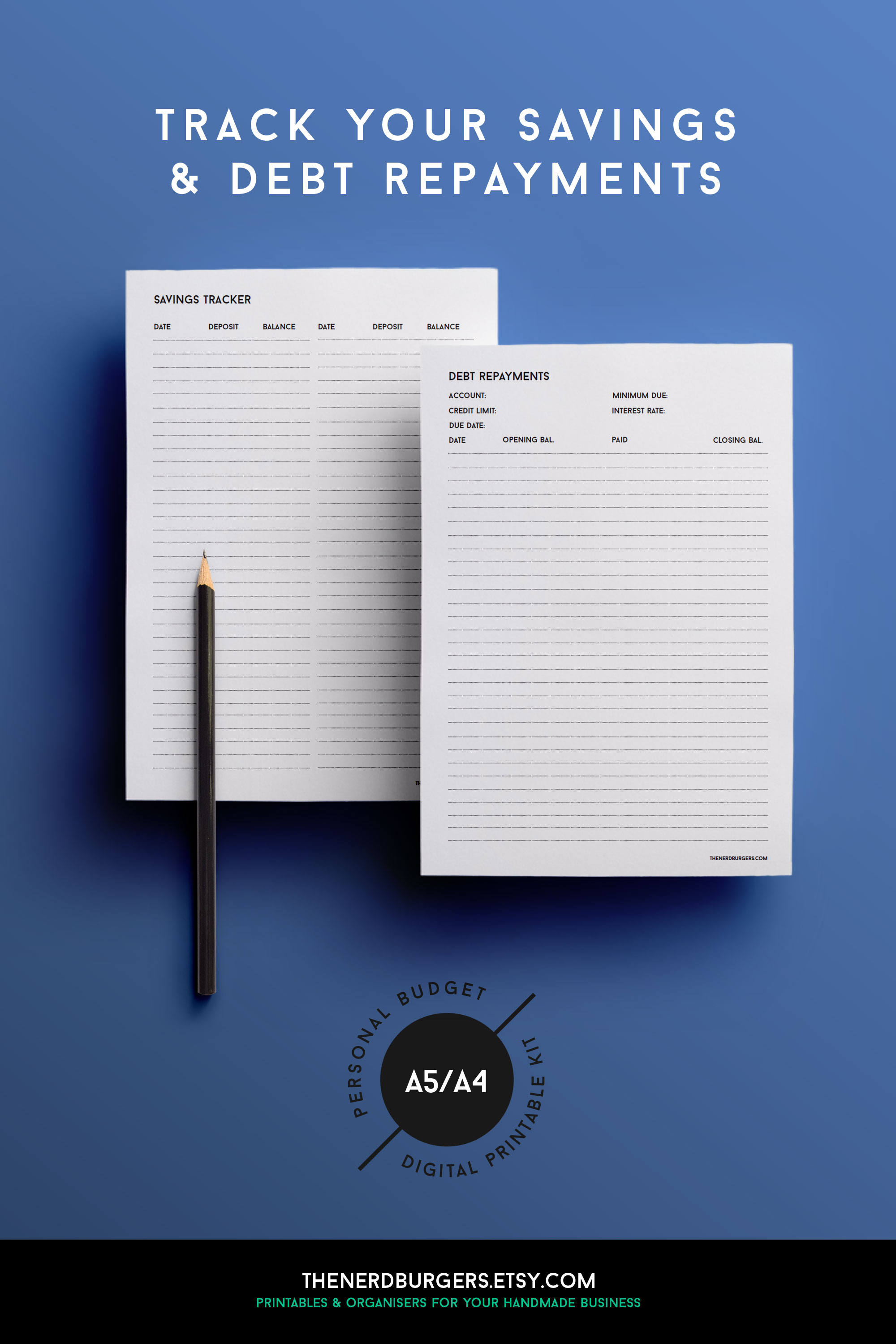 Financial Printables, Finance Printables, Printable Budget, A5 Finance ...